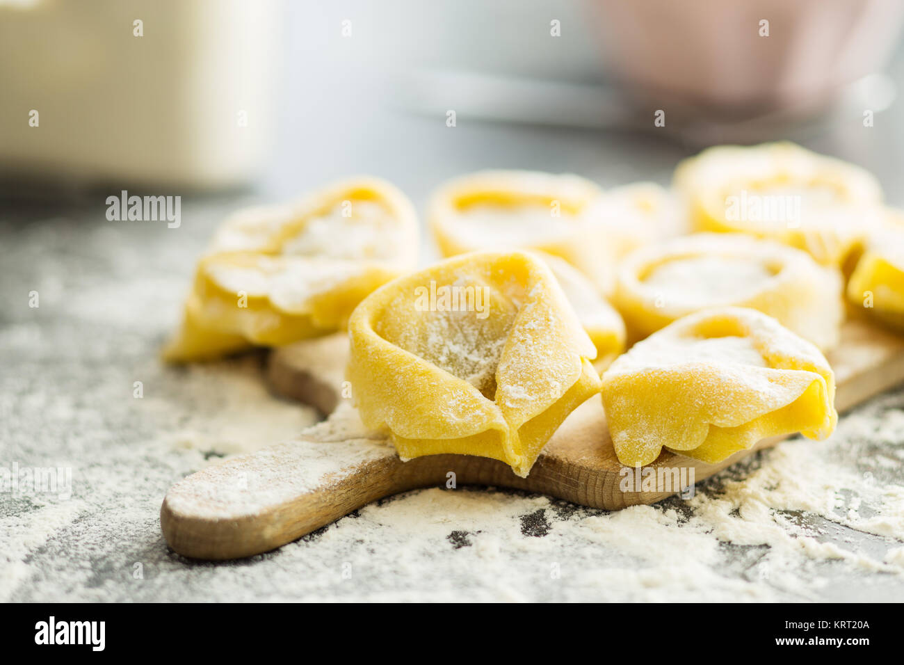 Italian traditional tortellini pasta Stock Photo - Alamy