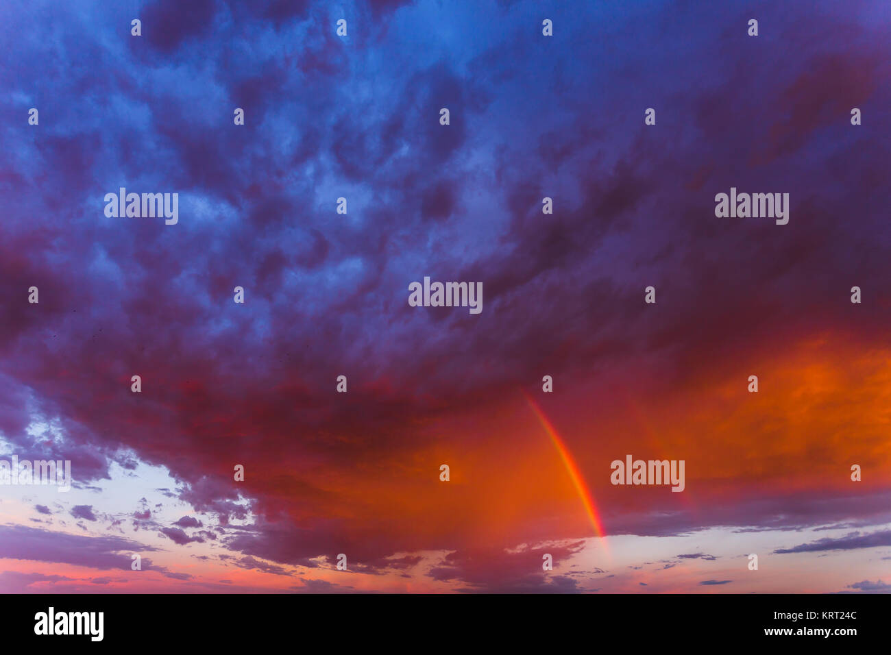 Double rainbow in the sky Stock Photo - Alamy