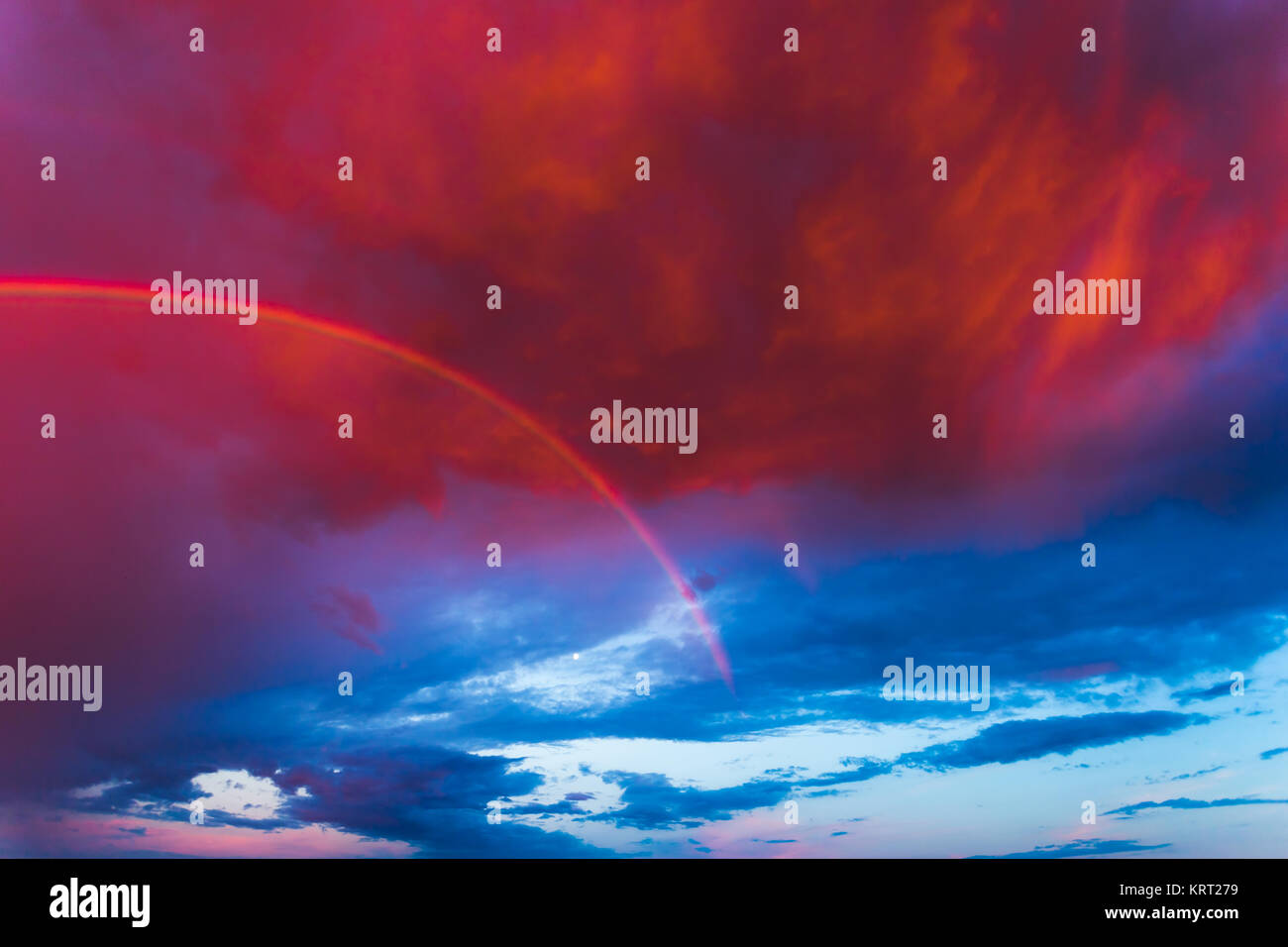 Double rainbow in the sky Stock Photo - Alamy