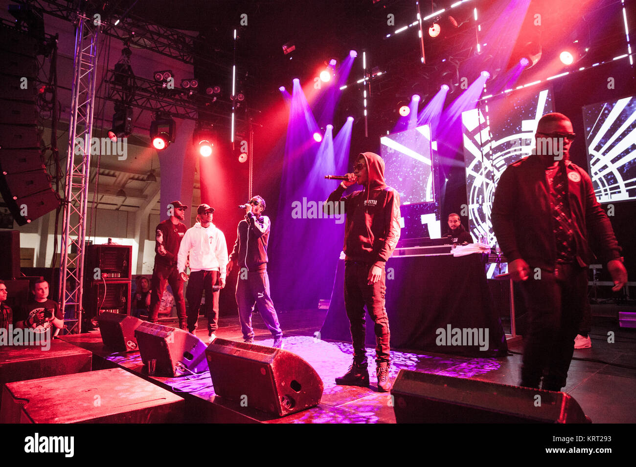 The London rap-collective Section Boyz performs a live concert at the ...