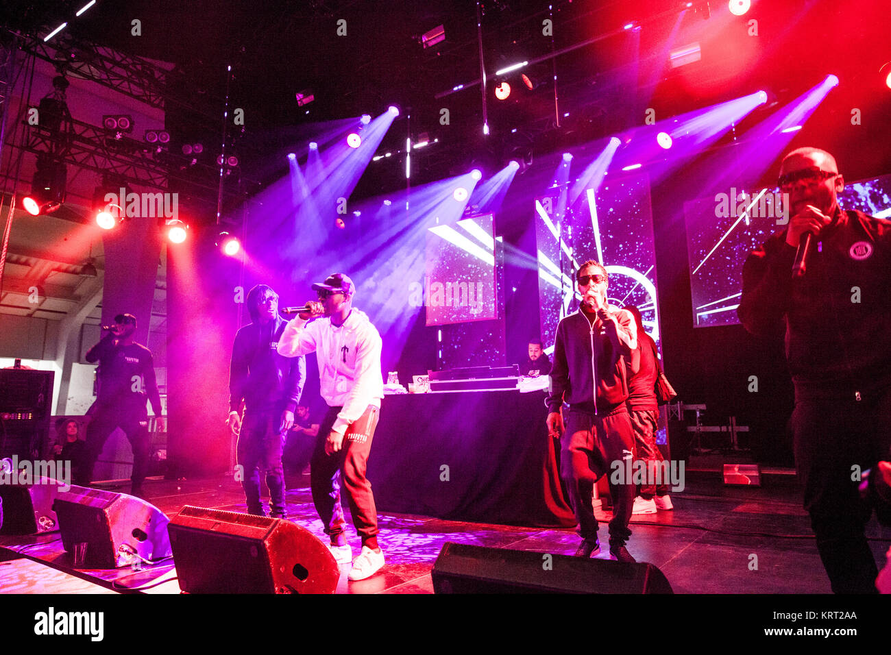 The London rap-collective Section Boyz performs a live concert at the ...