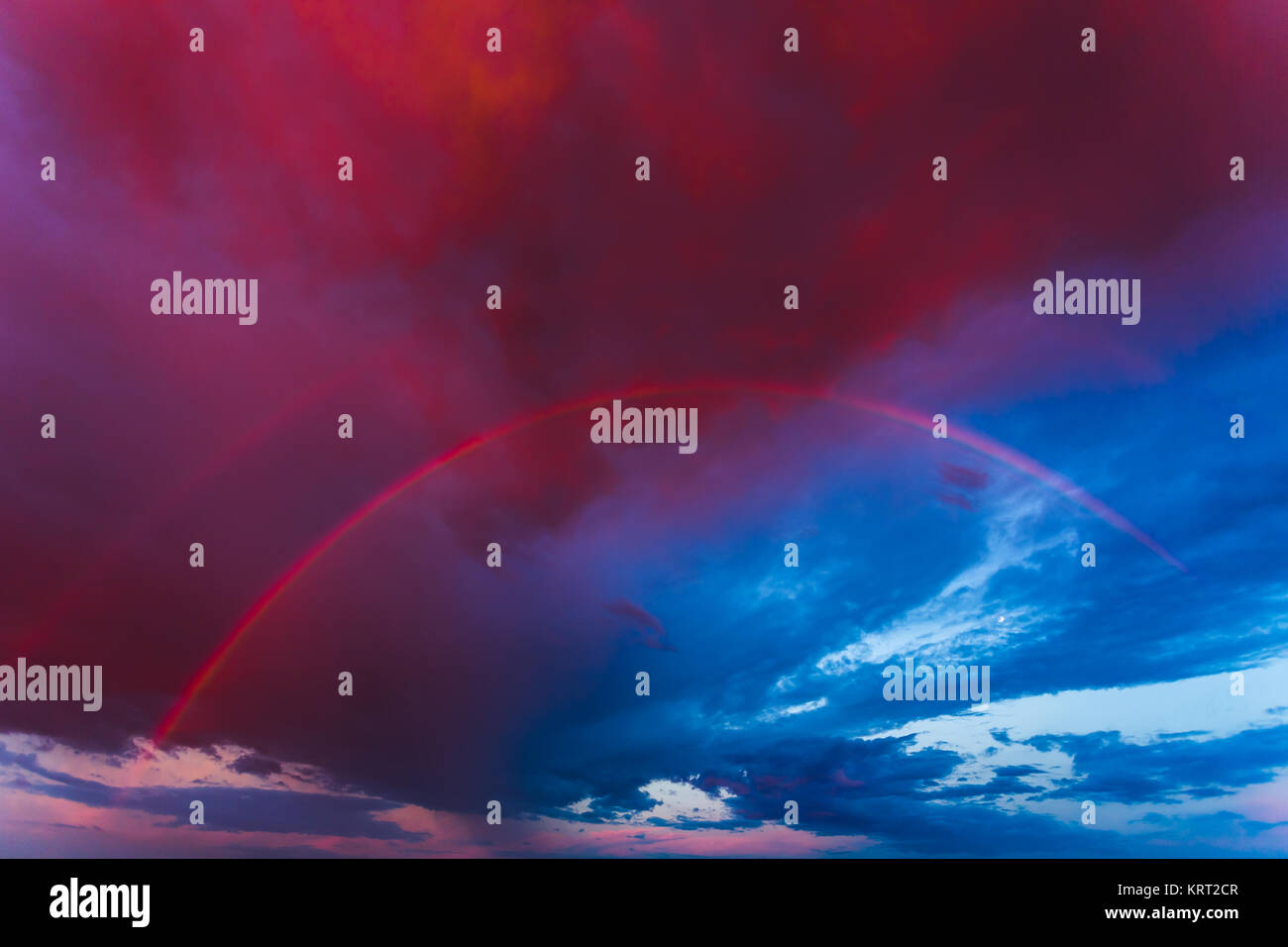 Double rainbow in the sky Stock Photo - Alamy