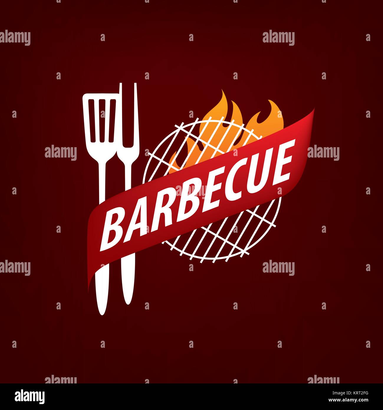 Barbecue party logo Stock Vector Image & Art - Alamy