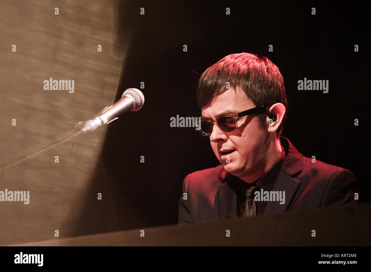 Pianist, keyboard player and musician Michael Bannister pictured live ...
