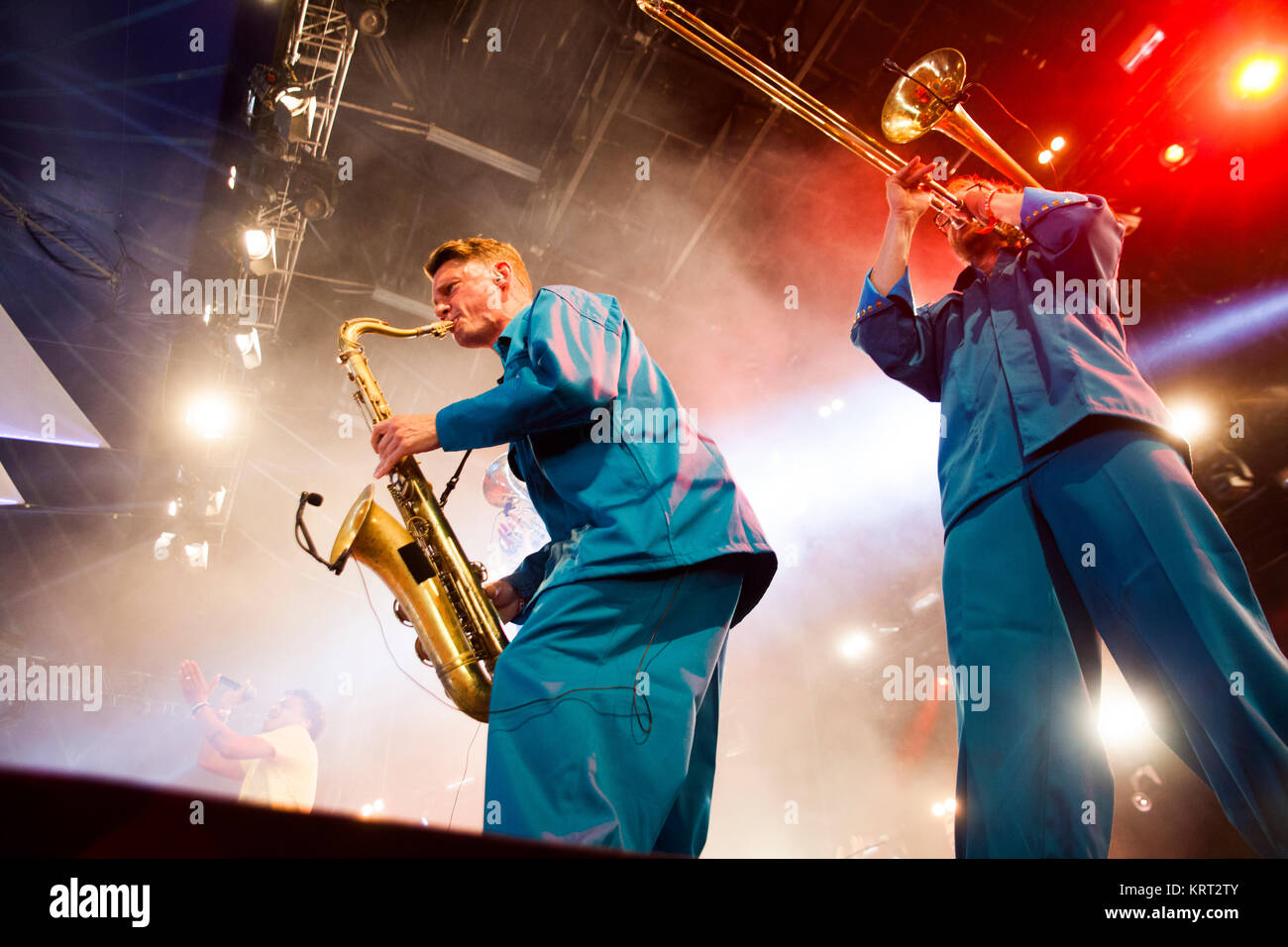 The Swedish rapper and reggae singer Timbuktu performs a live concert ...