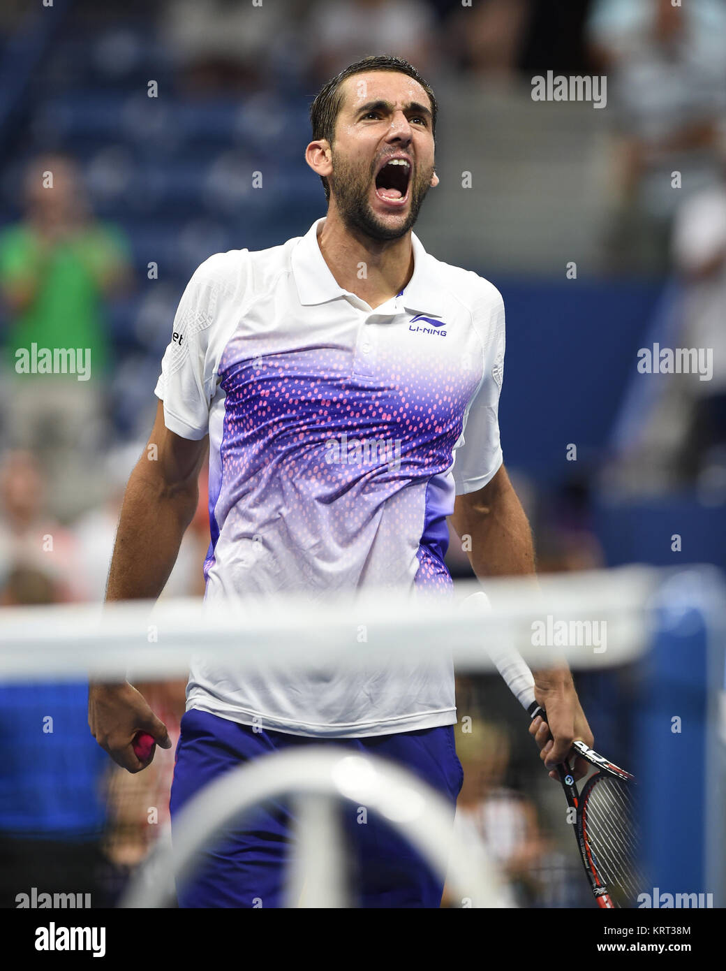 NEW YORK, NY - SEPTEMBER 08: Marin Cilic on day nine of the 2015 US ...