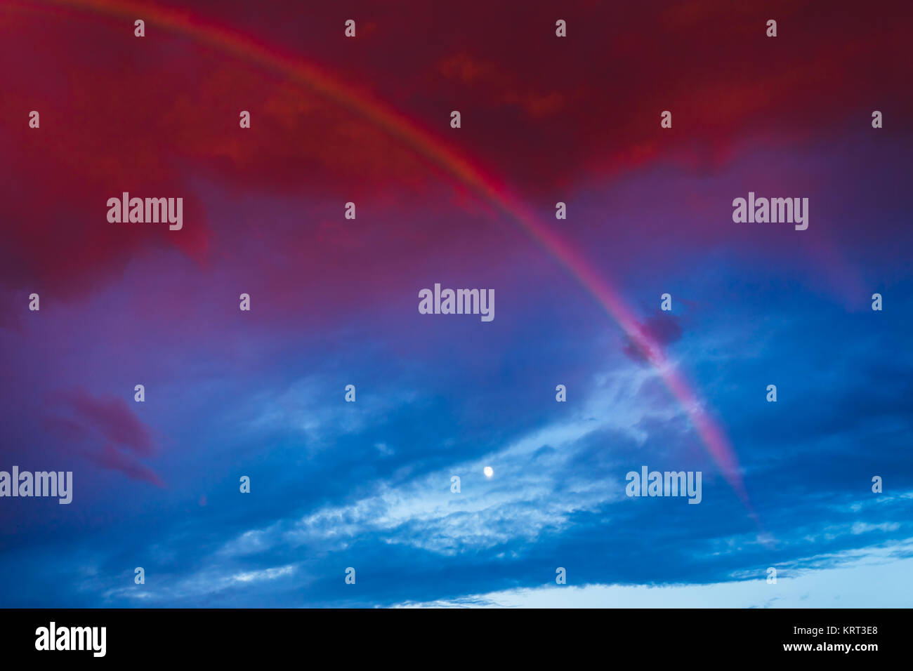 Double rainbow in the sky Stock Photo - Alamy
