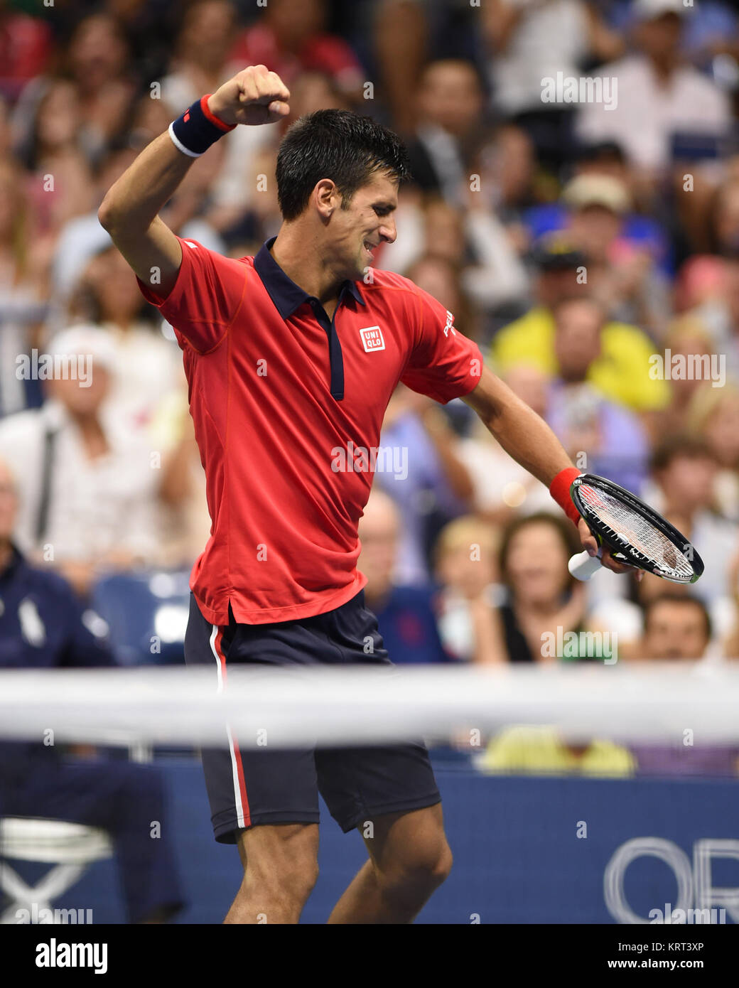NEW YORK, NY - SEPTEMBER 06: Novak Djokovic on day seven of the 2015 US ...