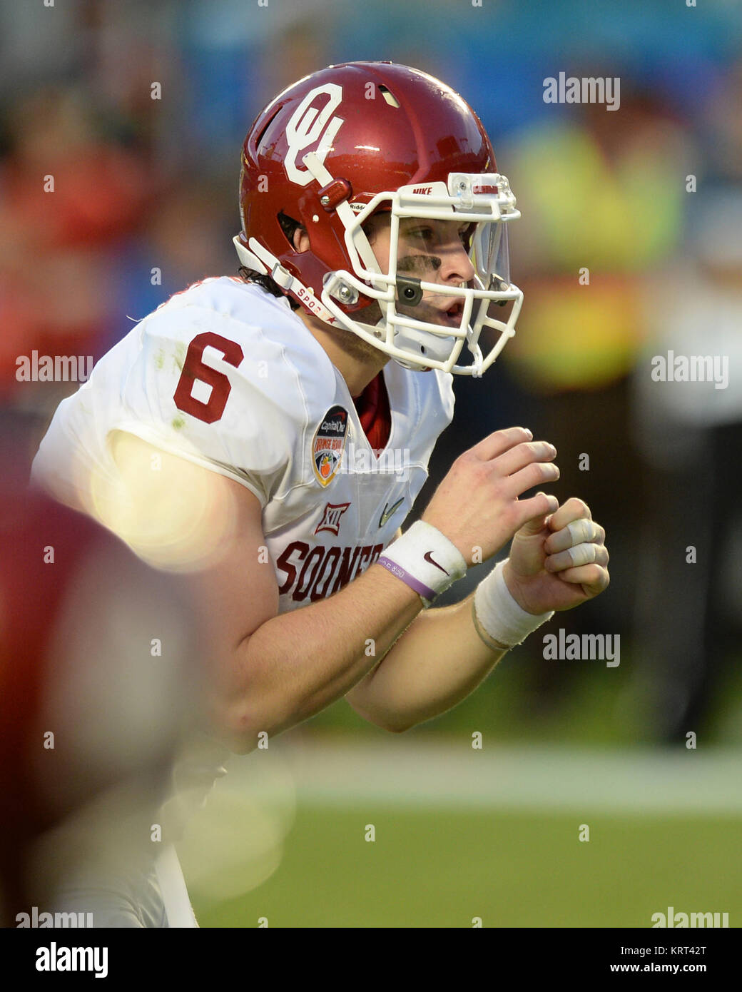 MIAMI GARDENS, FL - DECEMBER 31: Baker Mayfield during the 2015 Capital ...