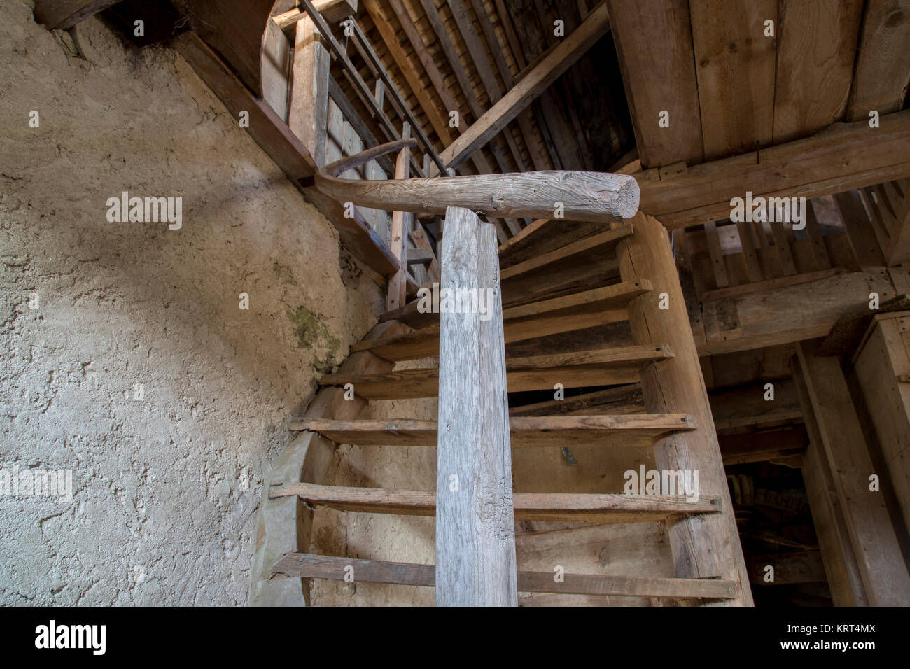 Old Wooden Stairs Stock Photo - Alamy
