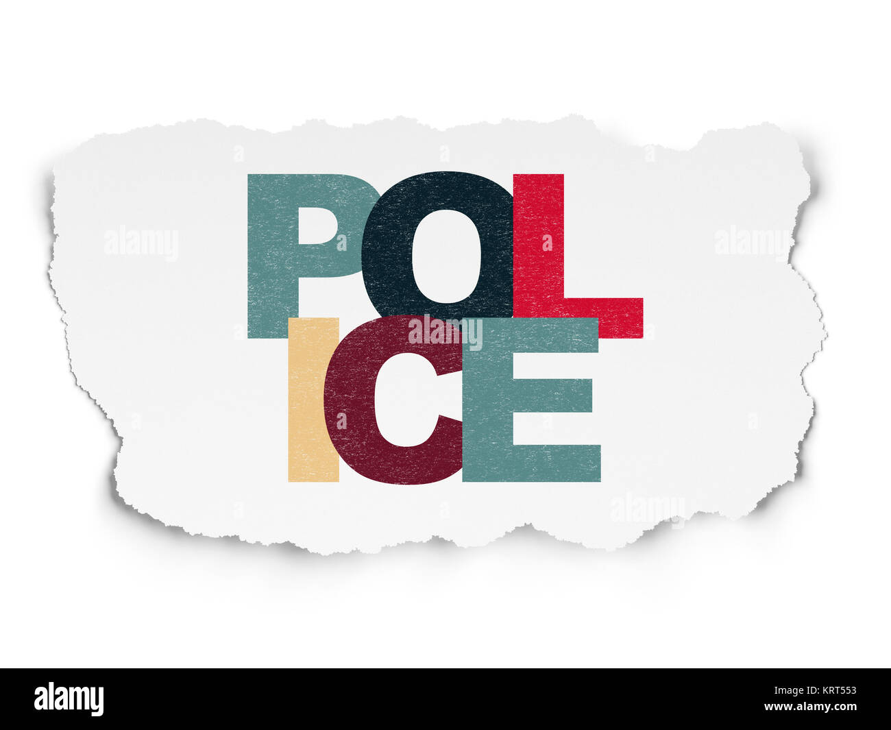 Law concept: Police on Torn Paper background Stock Photo - Alamy