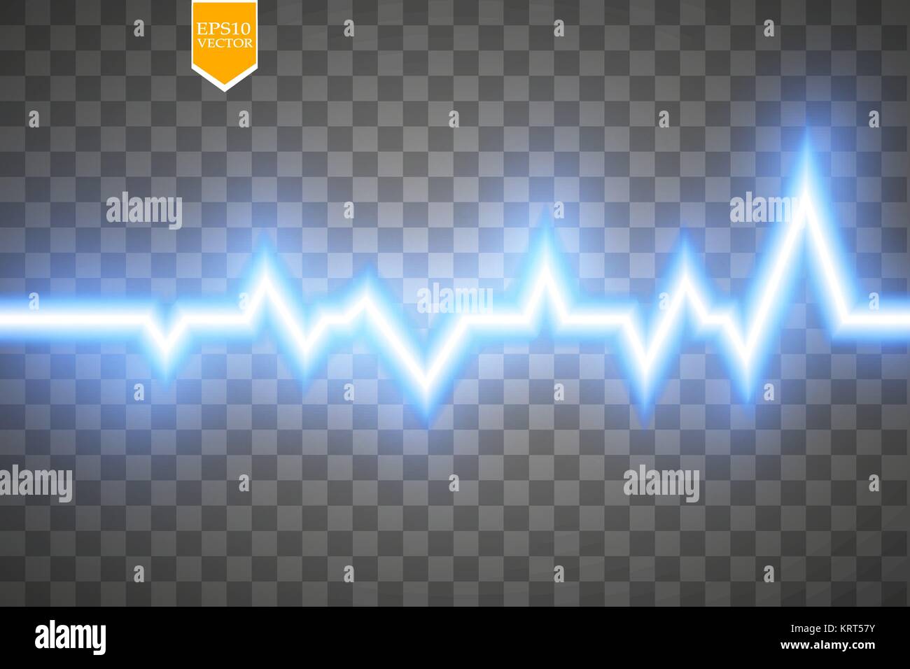 Heart pulse graphic isolated on transparent background. Concept of ...