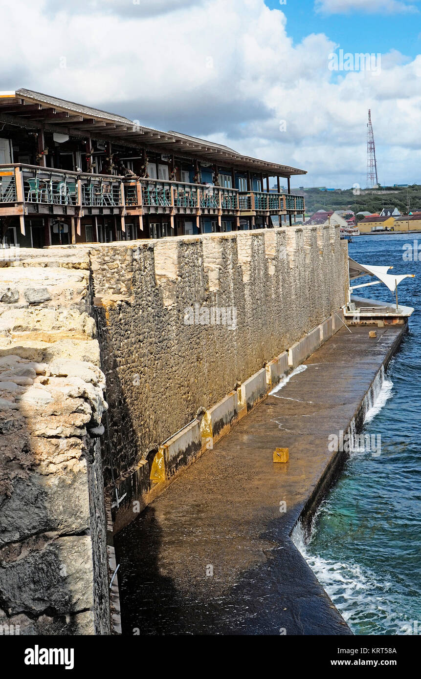 Fort Rif, a UNESCO World Heritage site, guarding harbor to Willemstad ...