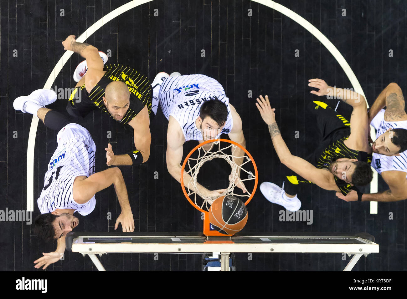 Thessaloniki, Greece, November 11, 2017: Some players in action during ...