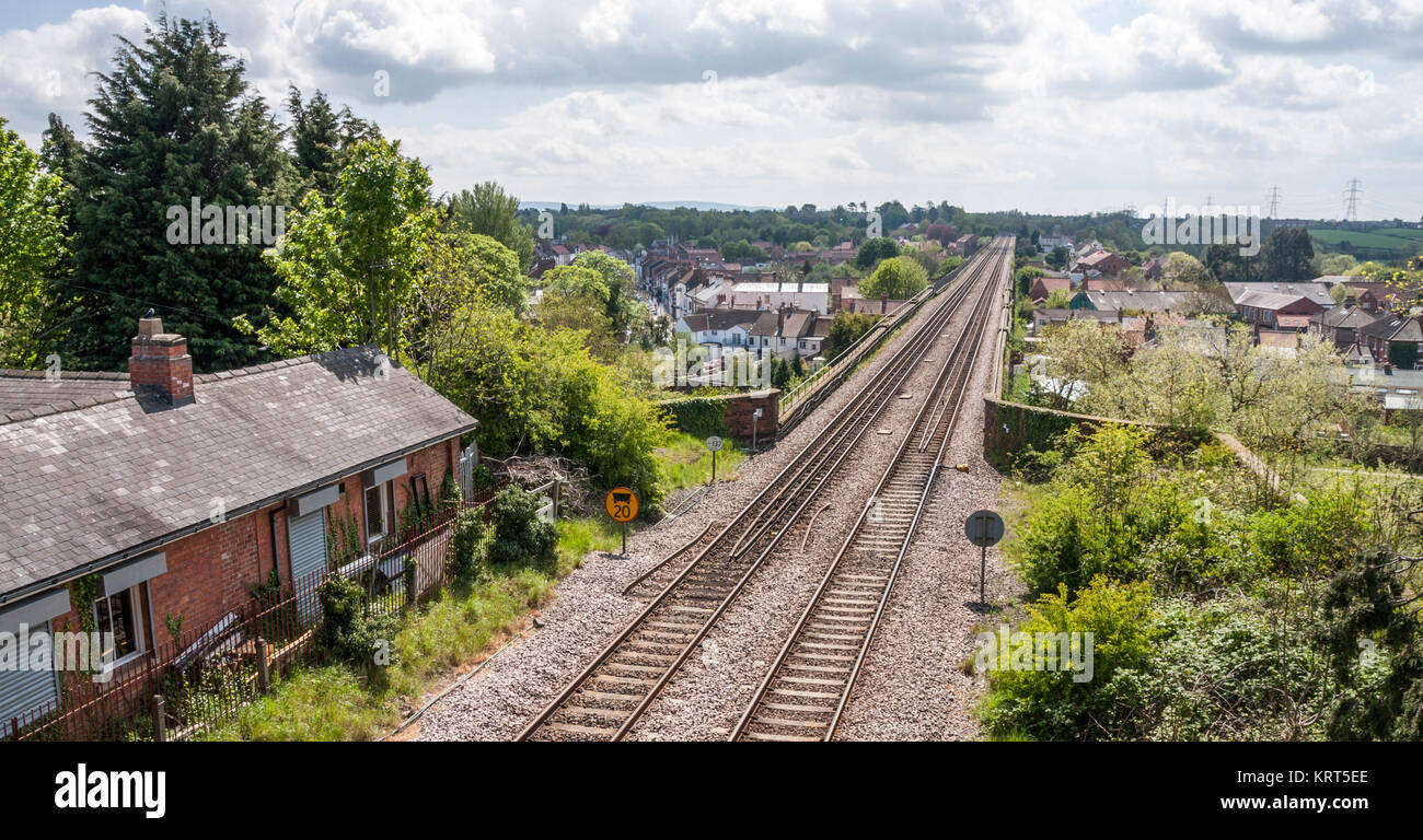 The railway line passing through Yarm,England,UK Stock Photo - Alamy