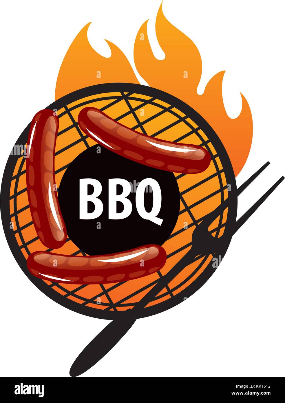 Barbecue party logo Stock Vector Image & Art - Alamy