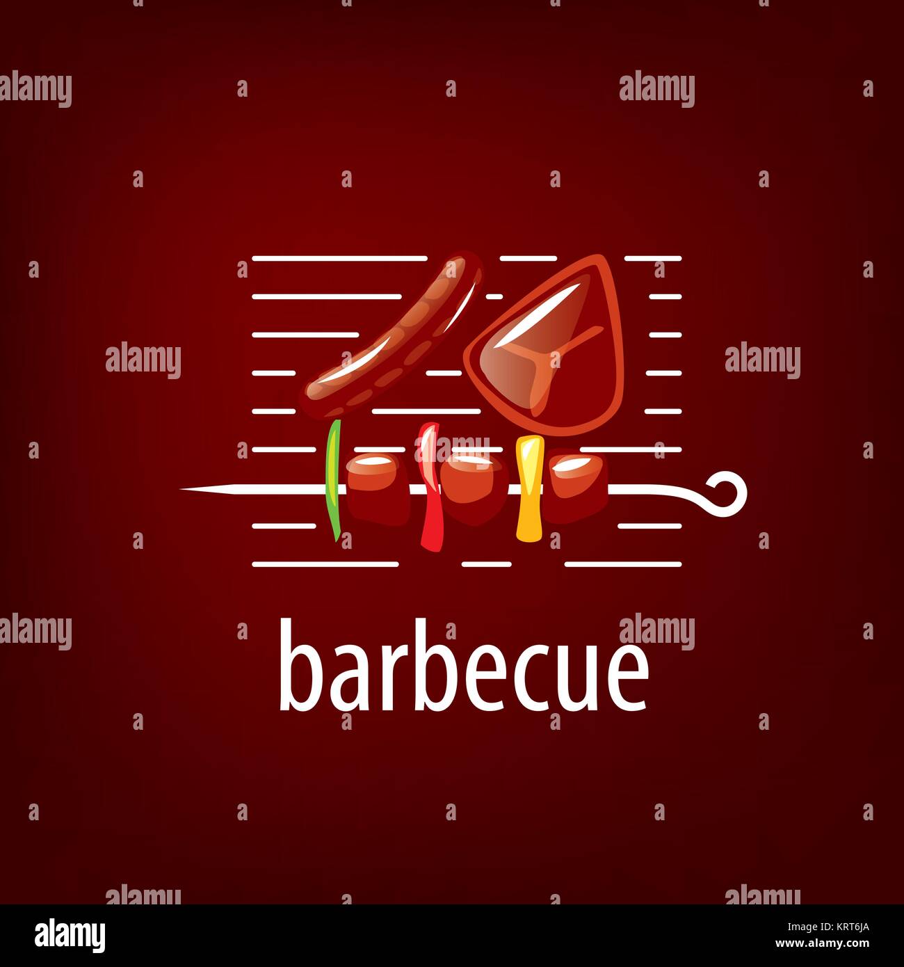 Summer barbecue logo illustration hi-res stock photography and images ...