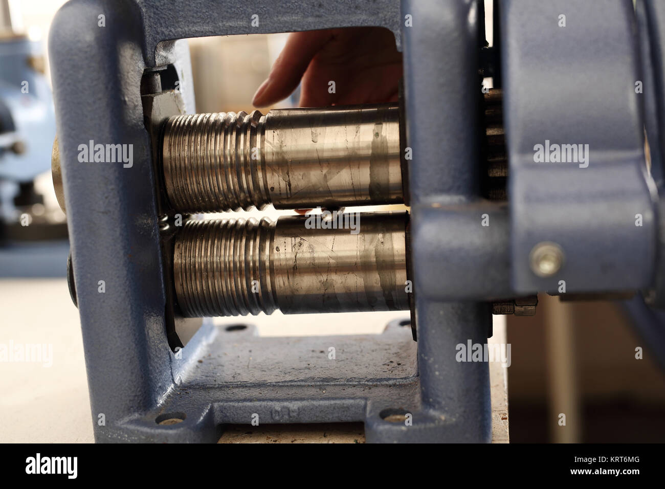 making rings,rolling rods. workshop tools,rolling mill Stock Photo - Alamy