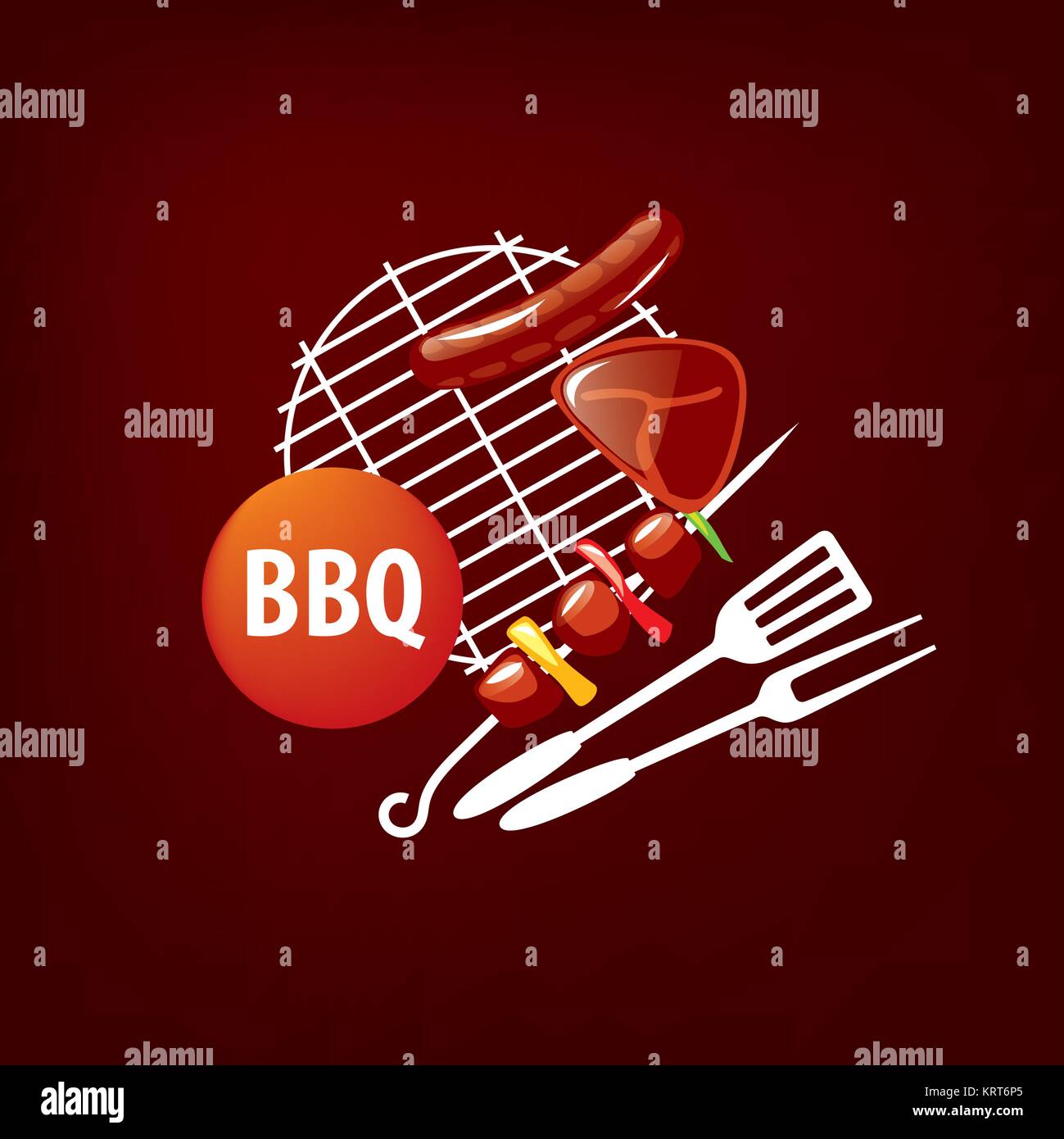 Barbecue party logo Stock Vector Image & Art - Alamy