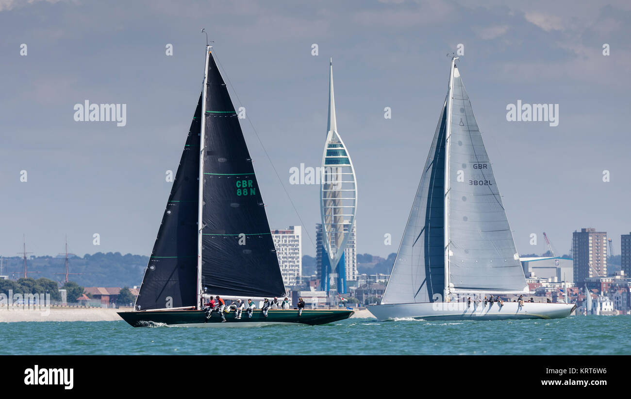 Oui Fling (left), skippered by Lord Laidlaw of Rothiemay competing in ...