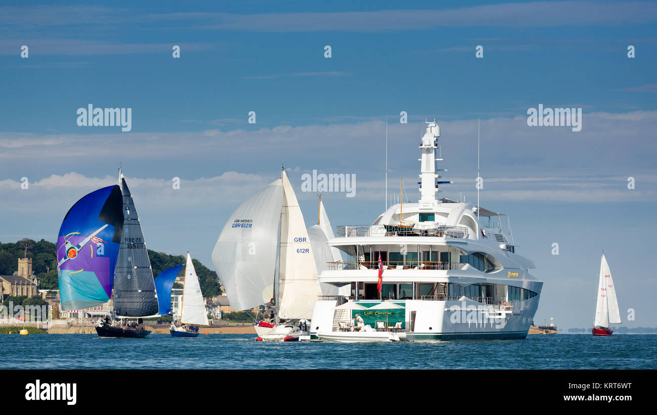 The Lady Christine luxury yacht owned by Lord Laidlaw of Rothiemay ...