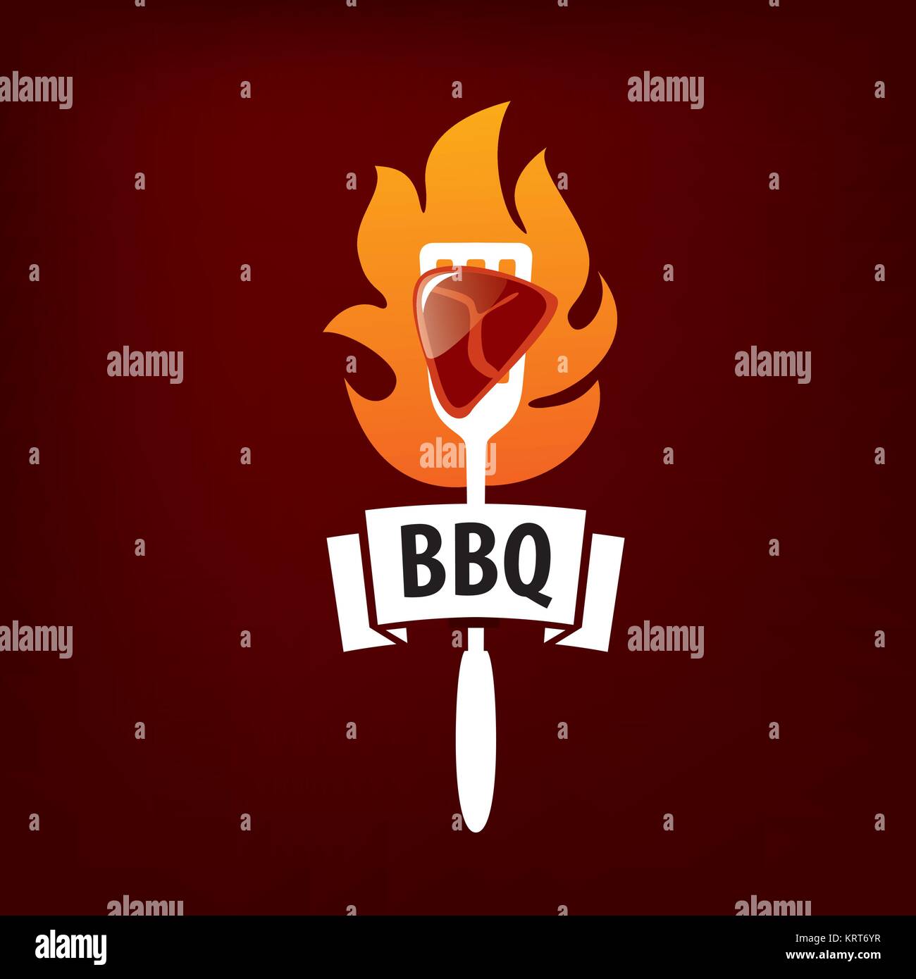 Barbecue party logo Stock Vector Image & Art - Alamy