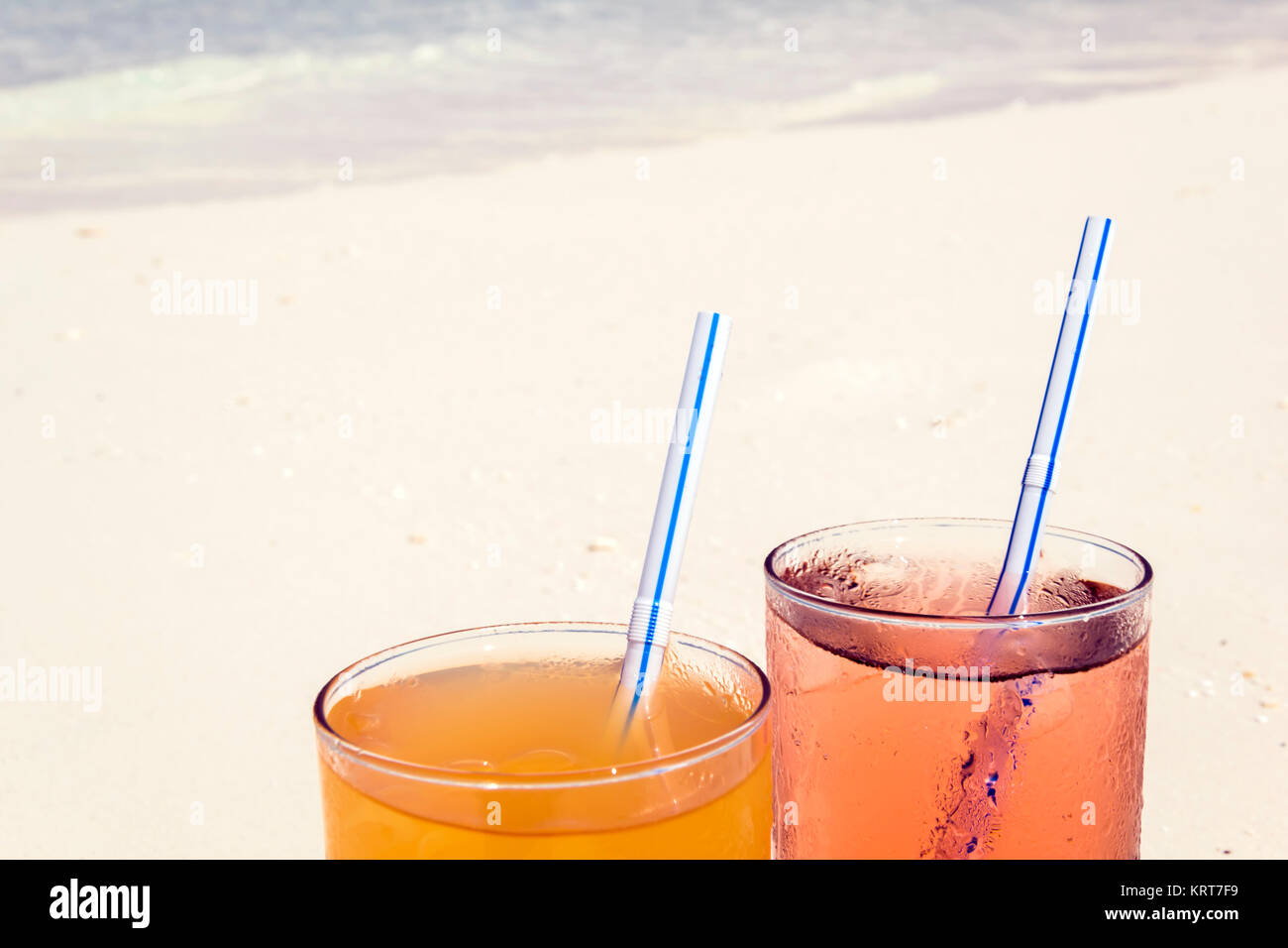 Cocktails in the Maldives Stock Photo - Alamy