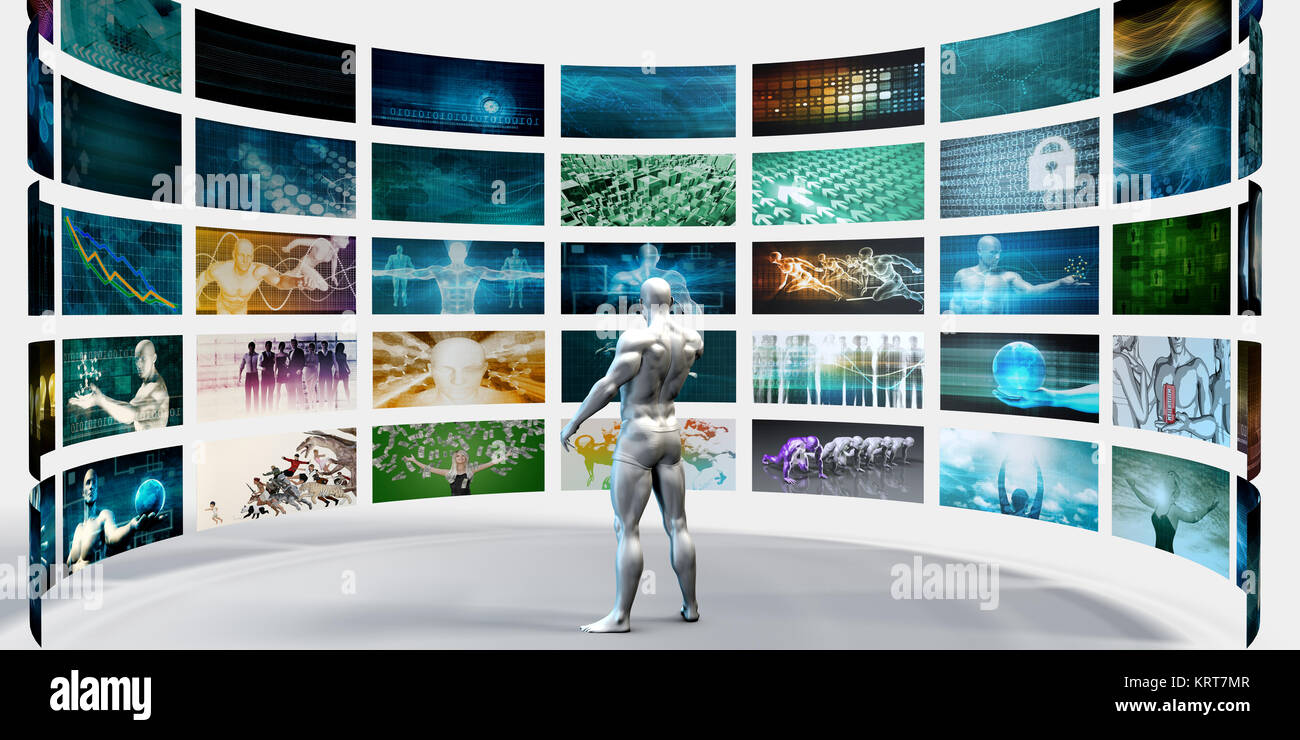 Multimedia Technology Concept Stock Photo - Alamy