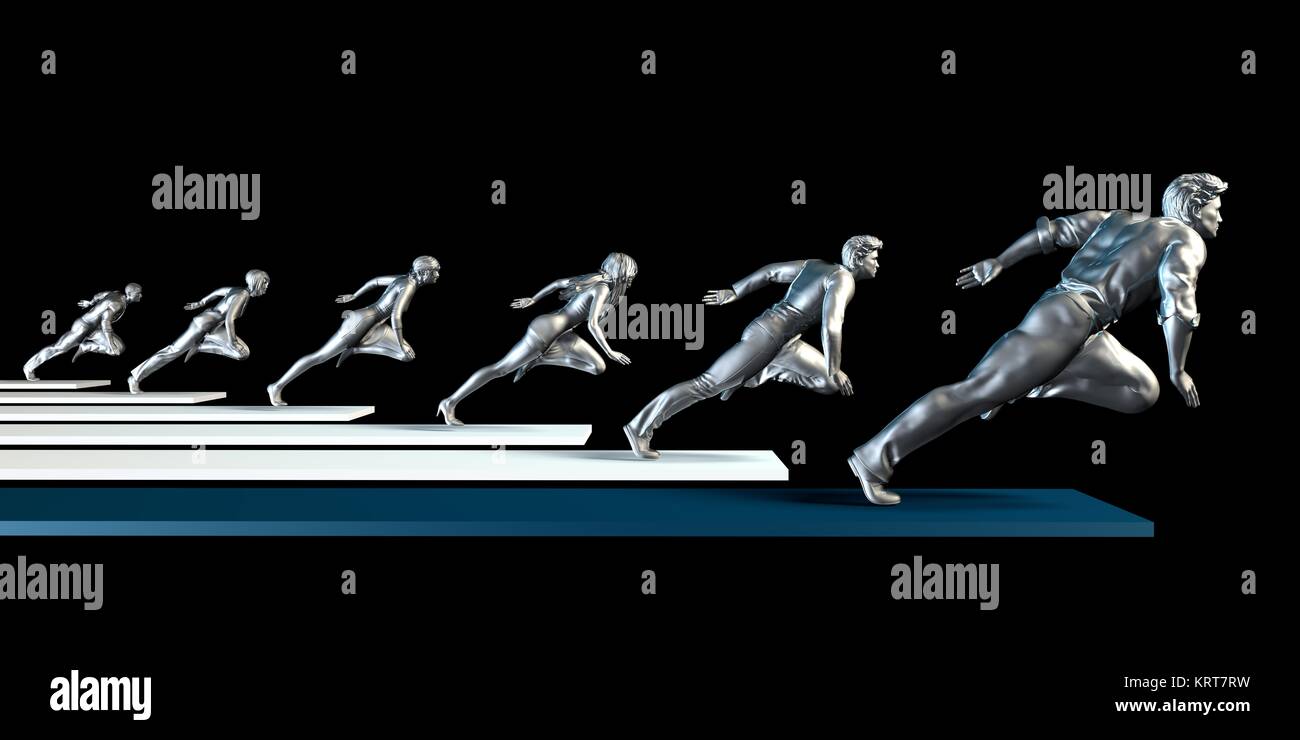 Business People Racing Stock Photo - Alamy