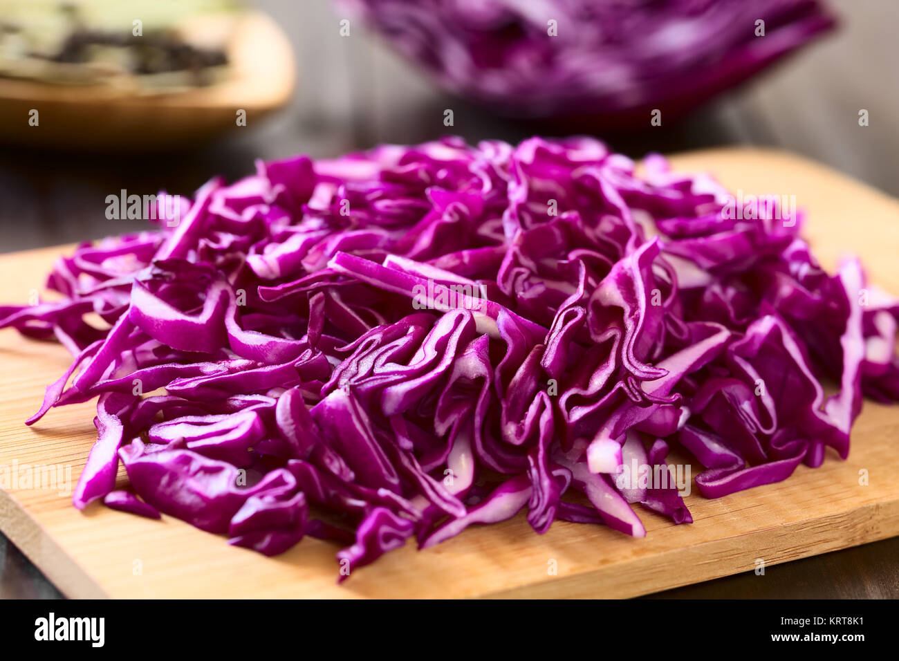 Raw Red Cabbage Stock Photo - Alamy