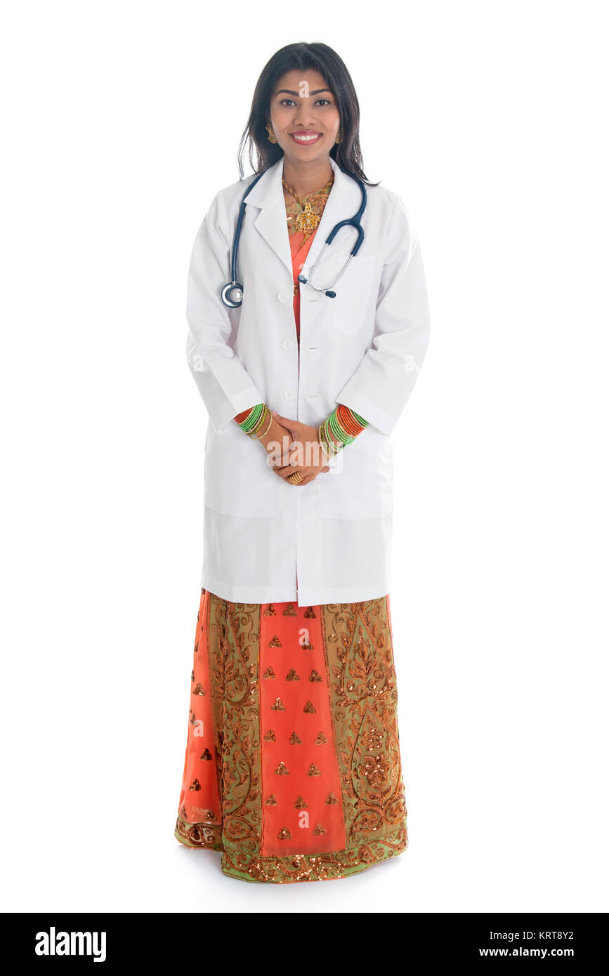 Portrait of an Indian female medical doctor Stock Photo - Alamy