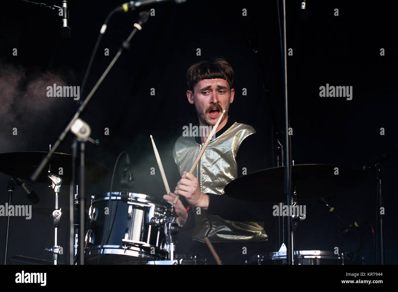 The Swedish pop trio Hey Elbow performs a live concert at the Danish ...