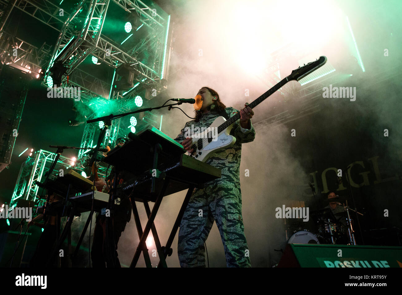 The British band and music collective Jungle performs a live concert at ...