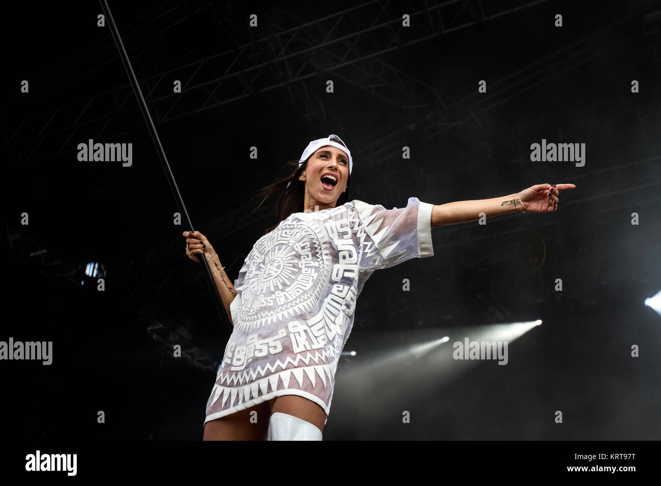 The singer, songwriter and Danish pop icon Medina performs a live ...