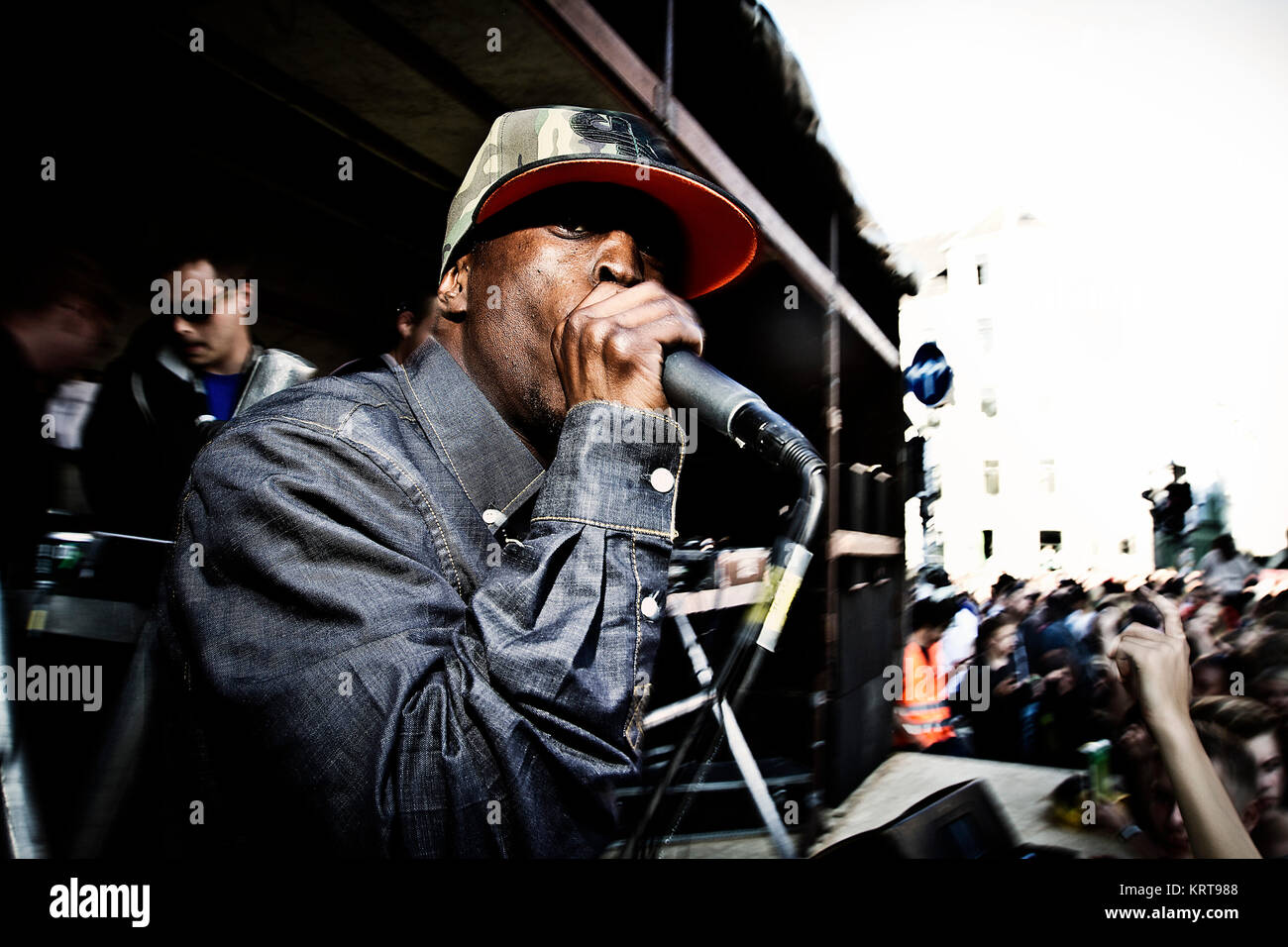 Det Swedish MC and rapper Mike Raw. Denmark 2013 Stock Photo - Alamy