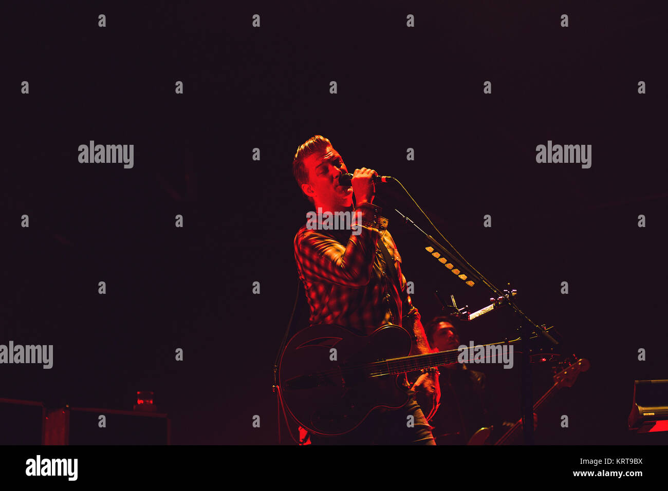 Lead singer and guitarist Josh Homme from the American rock band Queens ...