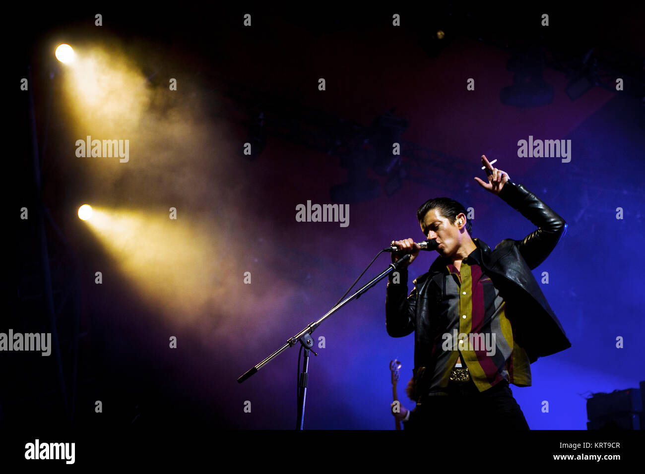 The arctic monkeys singer alex turner pictured hi-res stock photography ...