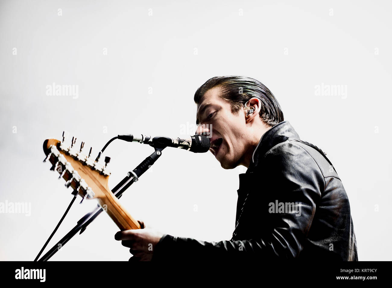 The arctic monkeys singer alex turner pictured hi-res stock photography ...