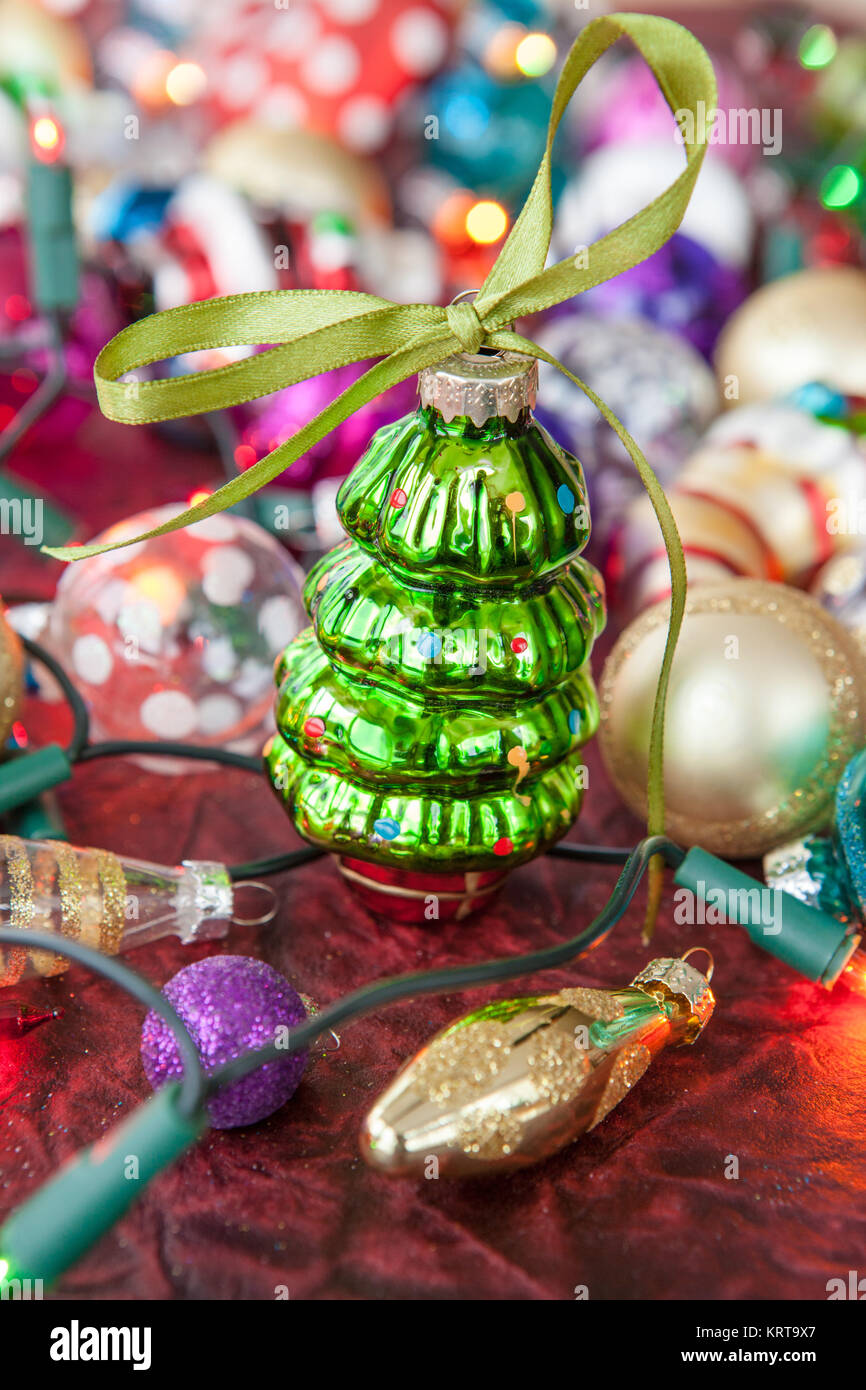 colorful christmas decoration for the christmas tree Stock Photo - Alamy