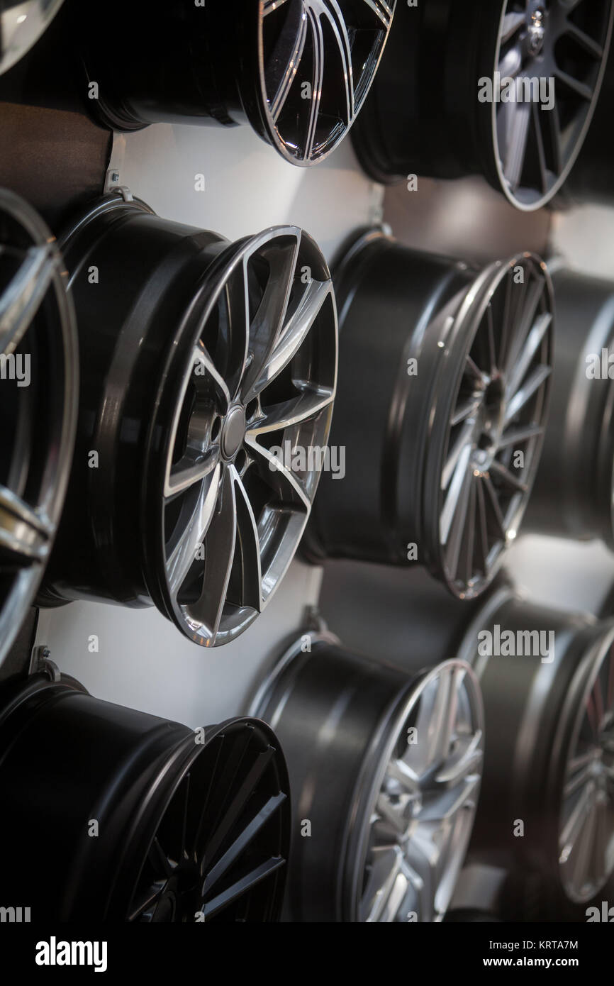 Car rims detail Stock Photo - Alamy