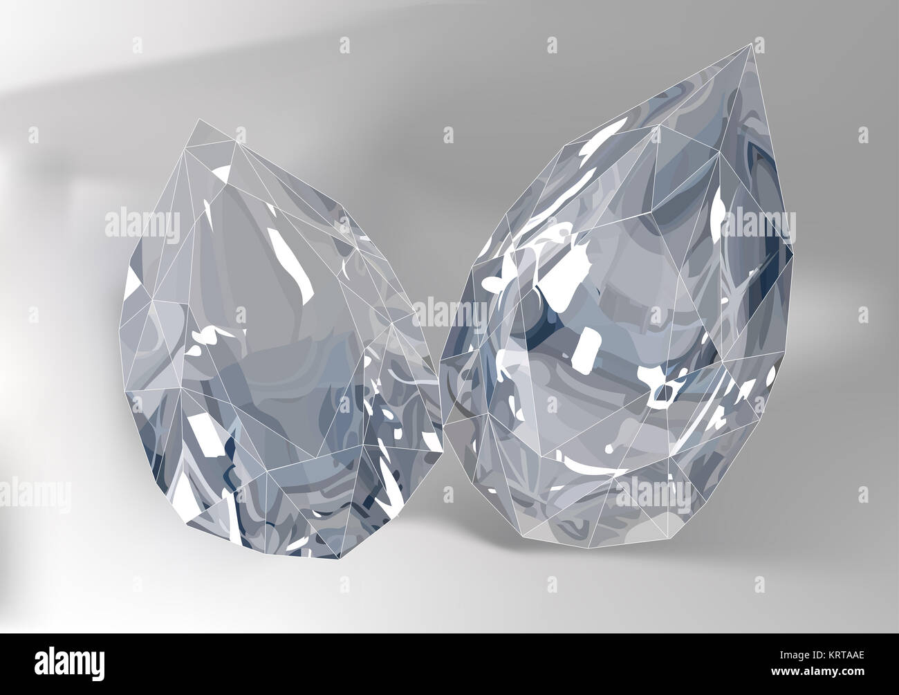 Cut of gemstones. pear cut Stock Photo - Alamy