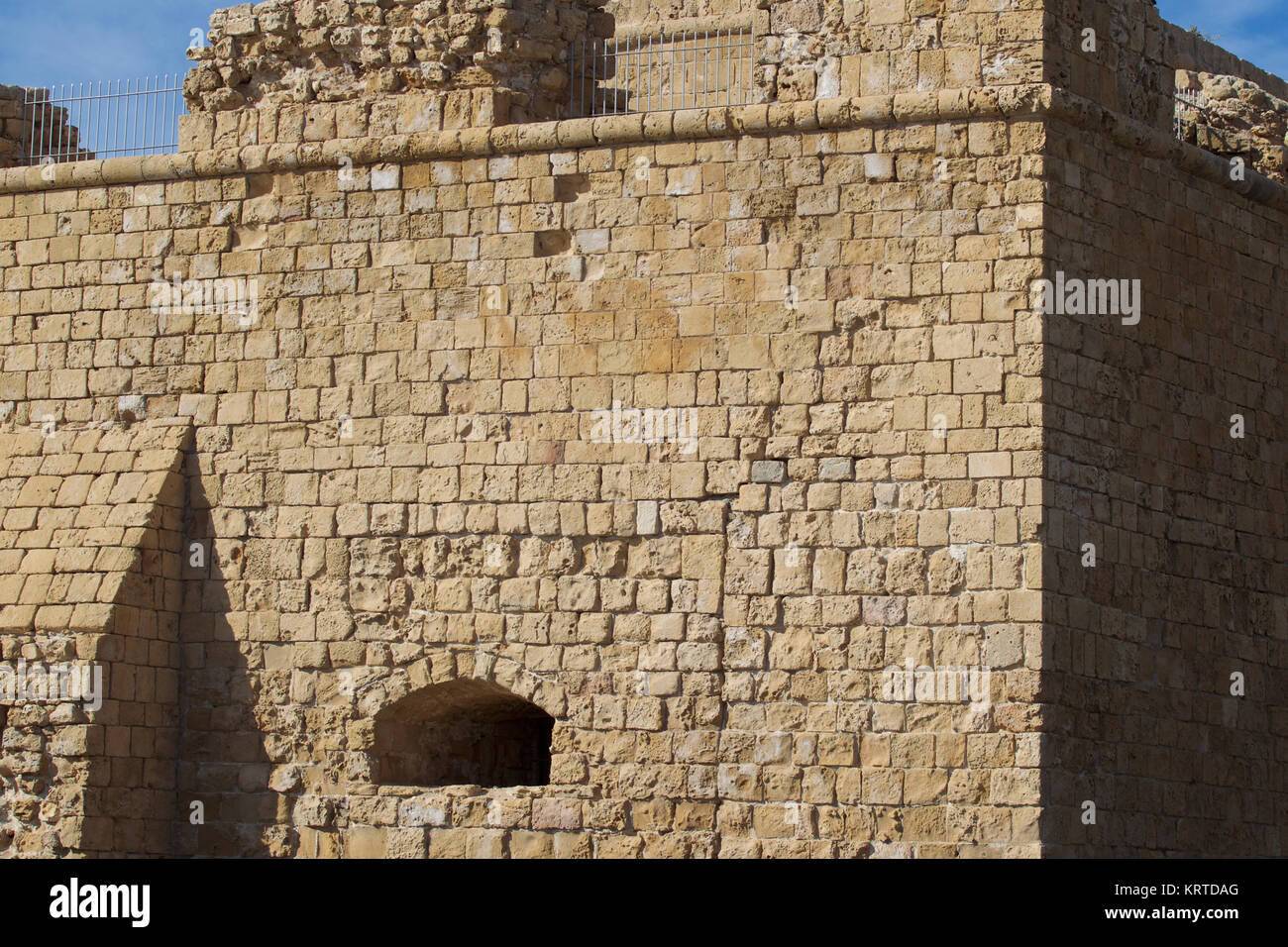 Elements and details of the architecture of the ancient fortress ...