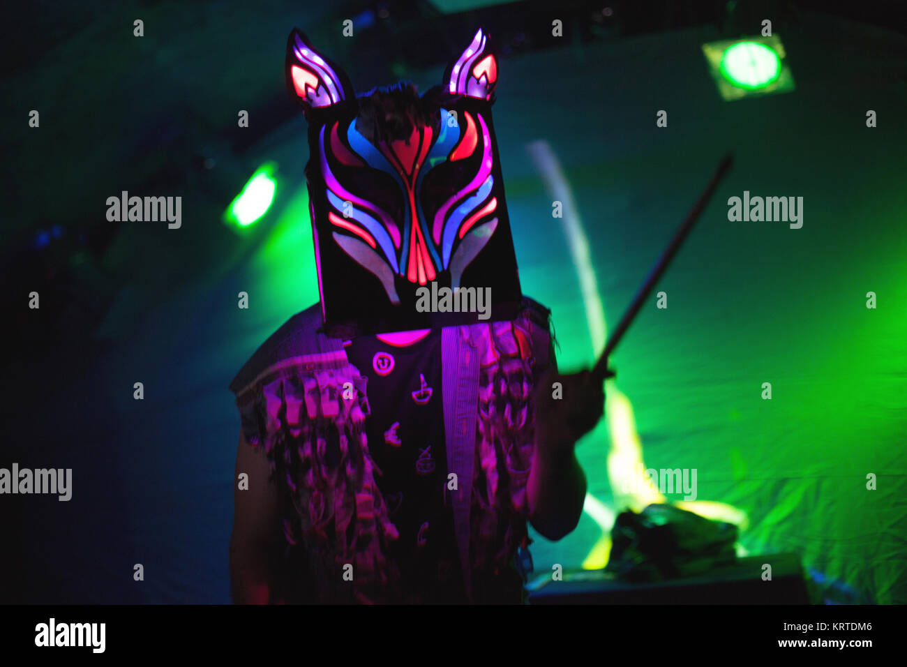 The mysterious musical project Slow Magic consists of masked artists ...