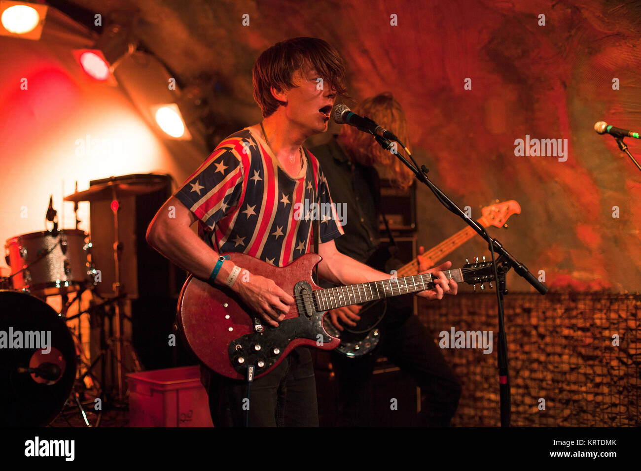 The Hamburg-based German band Trümmer performs a live concert at the ...