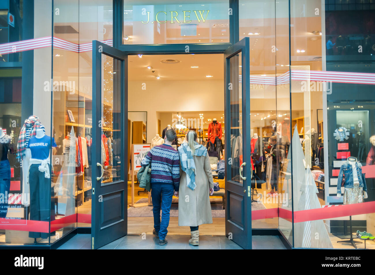 A J. Crew store in the Brookfield Place mall in New York on Wednesday ...