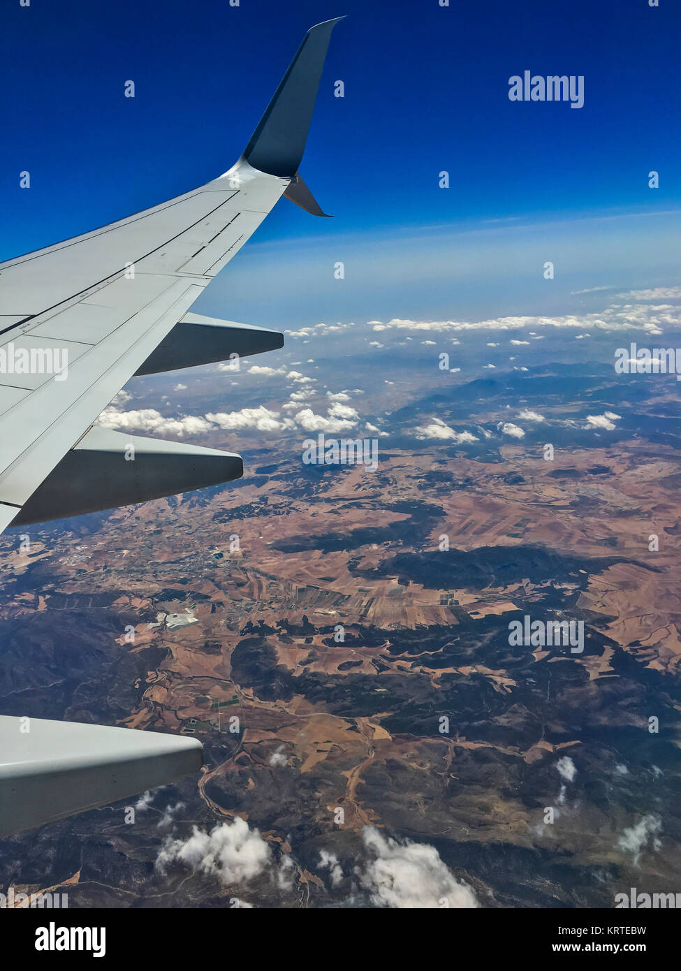 Earth from The Plane Stock Photo - Alamy