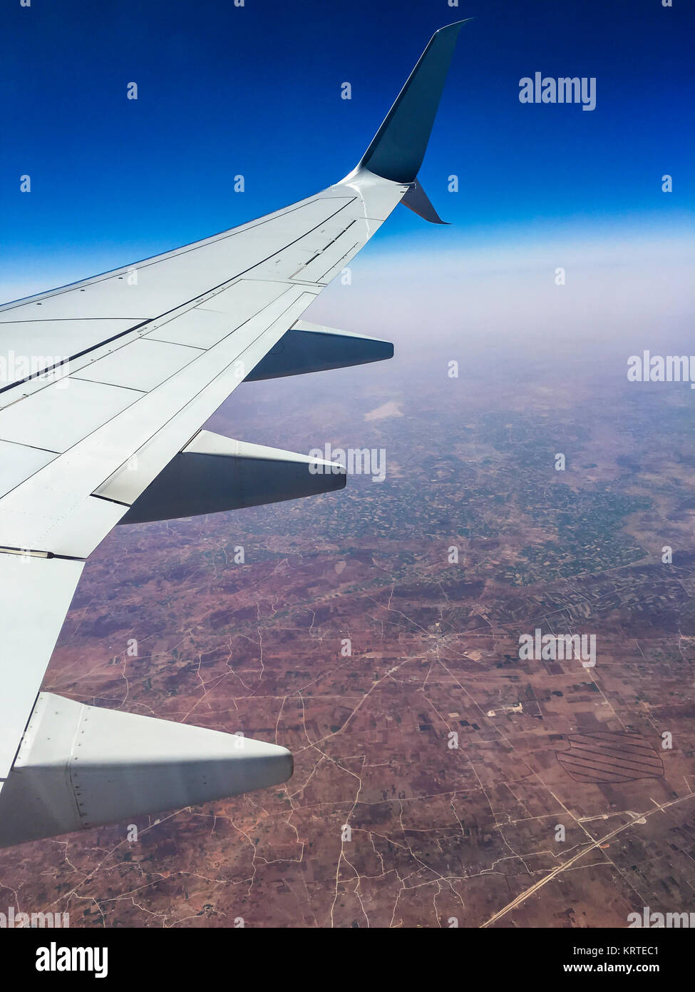 Earth from The Plane Stock Photo - Alamy