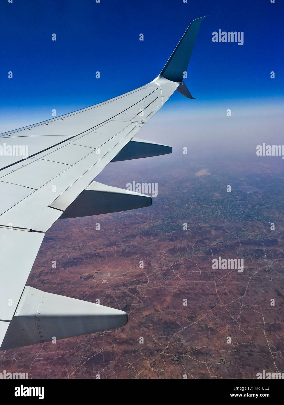 Earth from The Plane Stock Photo - Alamy