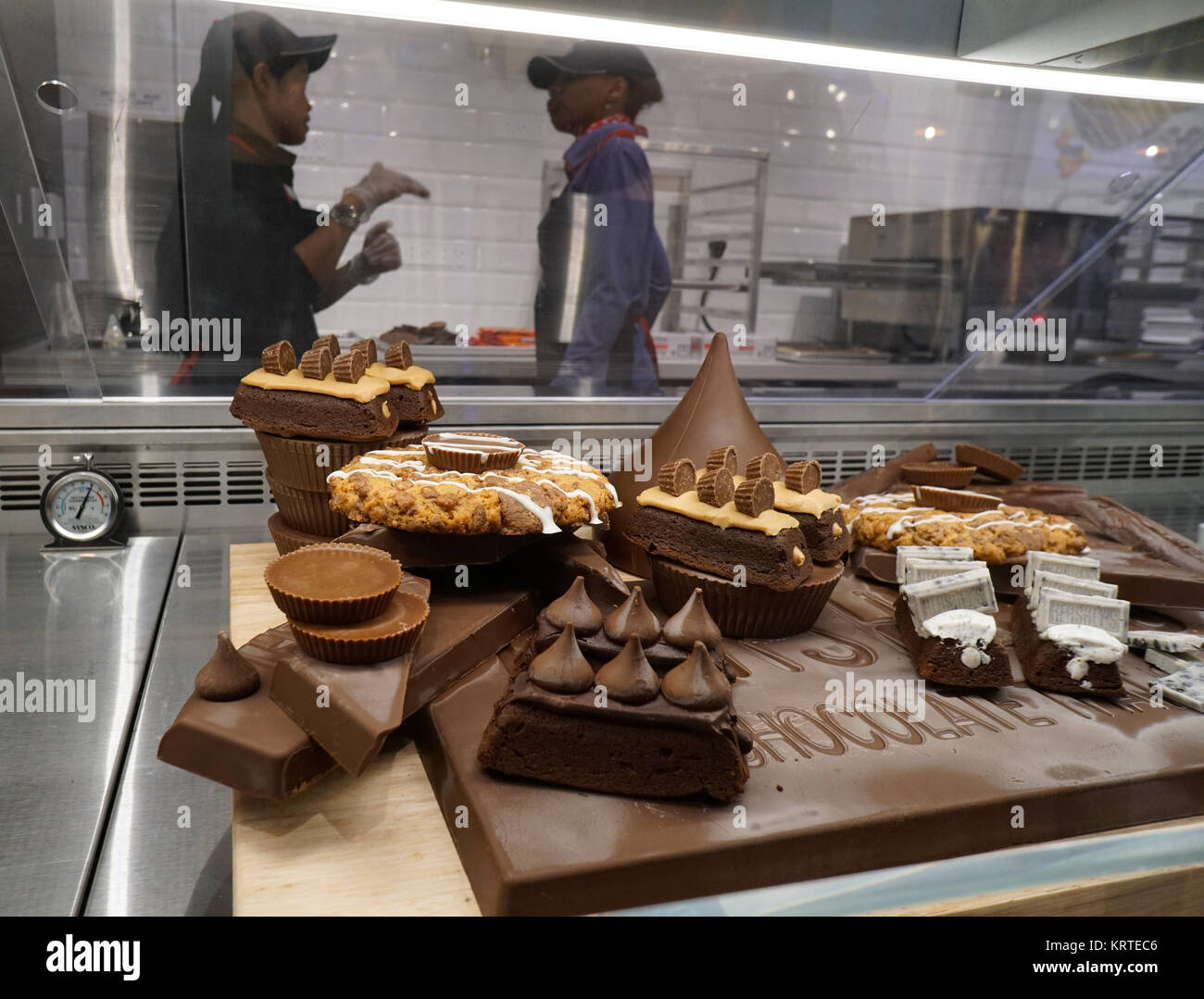 Baked goods in the brand new Hershey Store in Times Square in New York ...