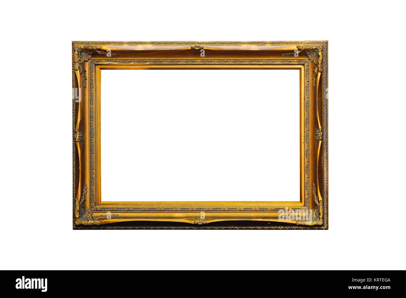 Gold Picture Frame Stock Photo - Alamy